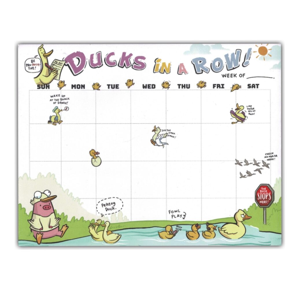 Ducks In A Row Weekly Planner — Yuchengco Museum